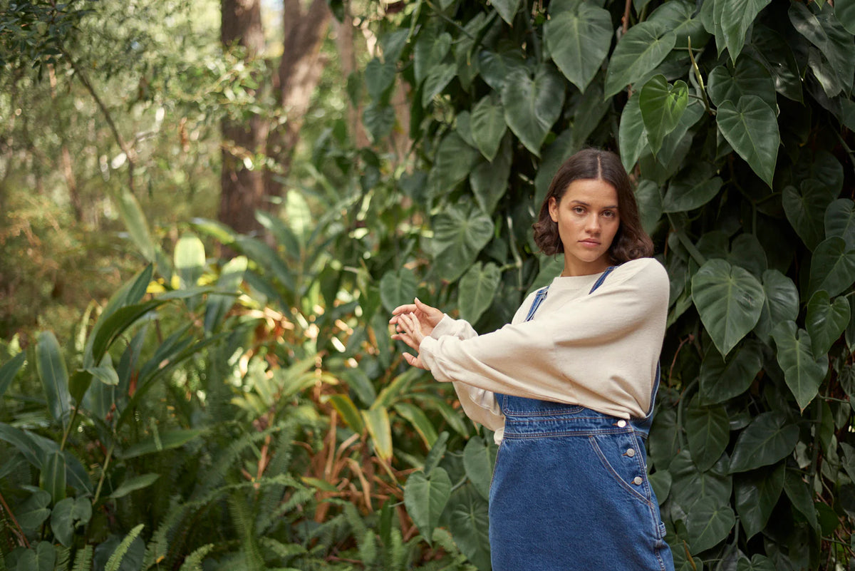 Rhythm Reverse Terry Slouch Fleece - Natural – Arnold's