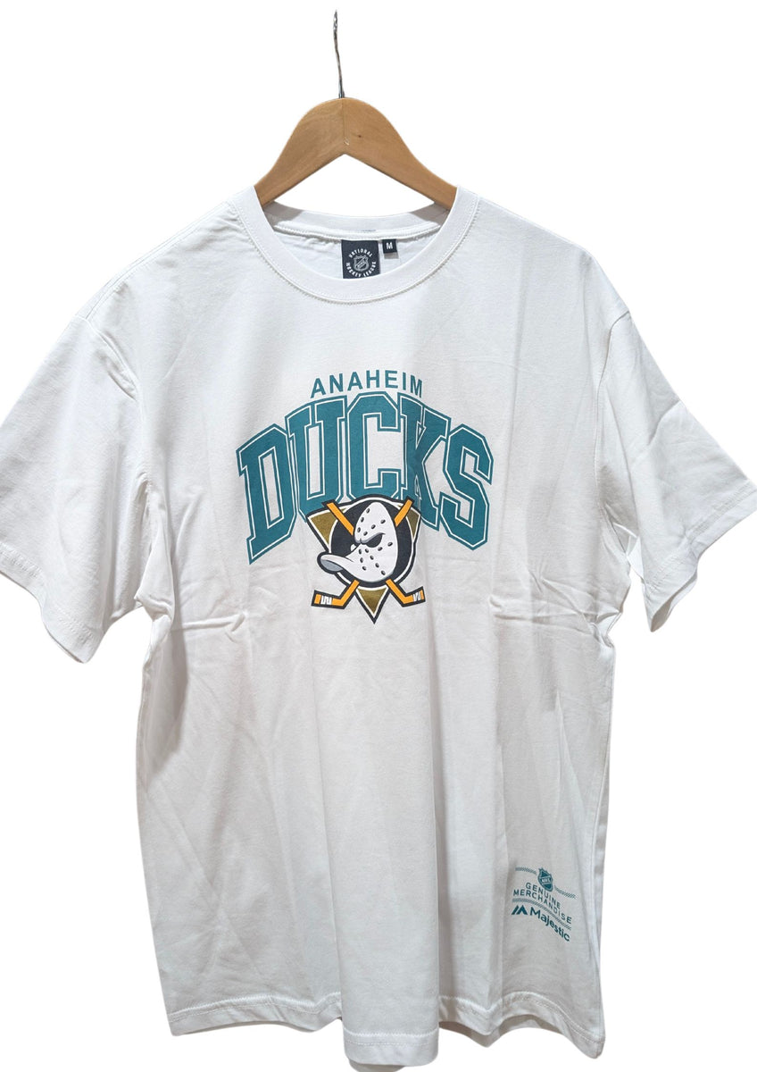 Majestic Men's Anaheim Ducks Logo Arch Tee - White – Arnold's