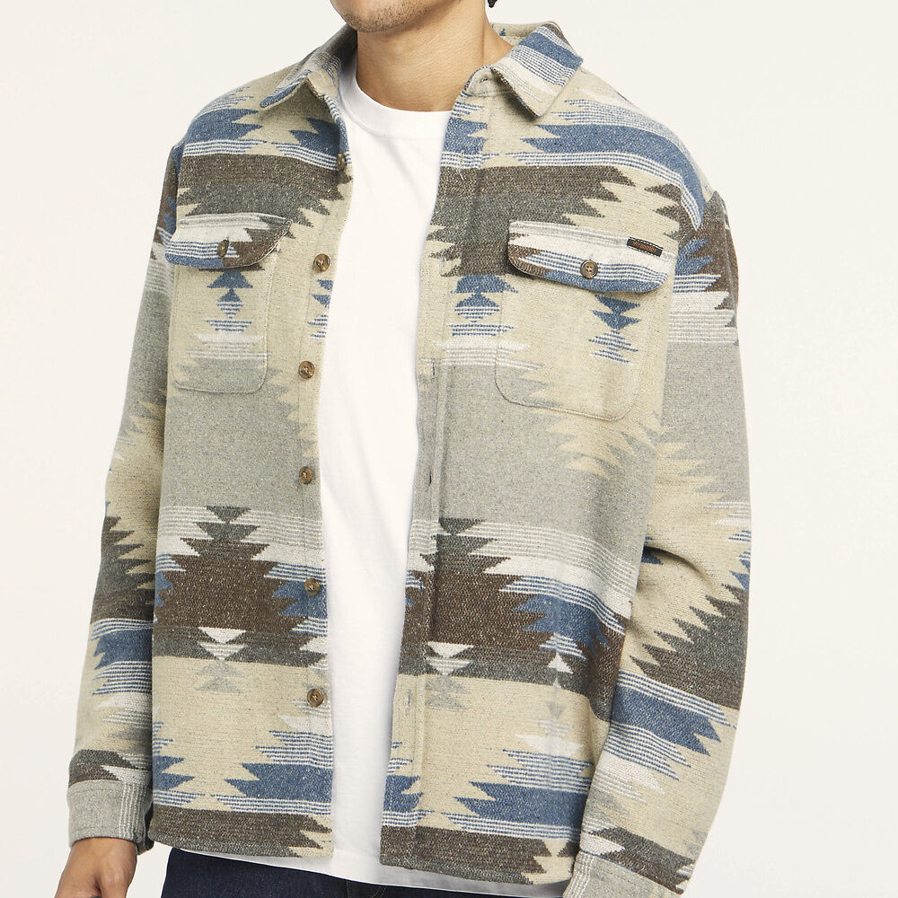 Wrangler Trade Overshirt Aztec - Slate Blue – Arnold's
