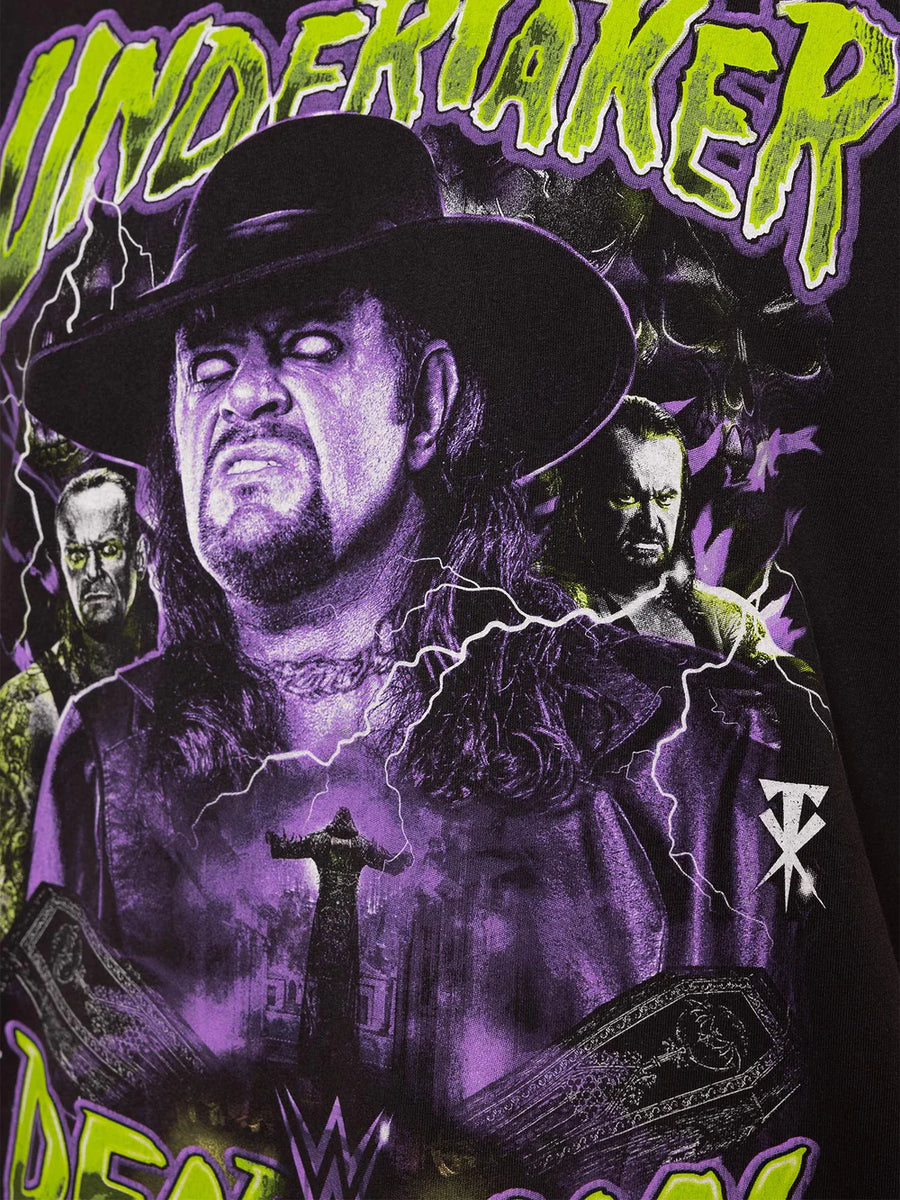 Mitchell And Ness The Undertaker Bootleg Tee - Faded Black – Arnold's